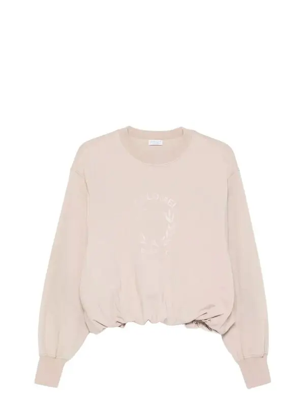 Brunello Cucinelli Graphic Crew-neck Sweatshirt - Neutrals