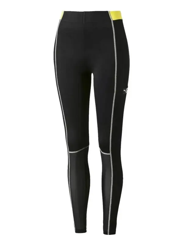 PUMA Tz Panelled Logo Leggings - Black