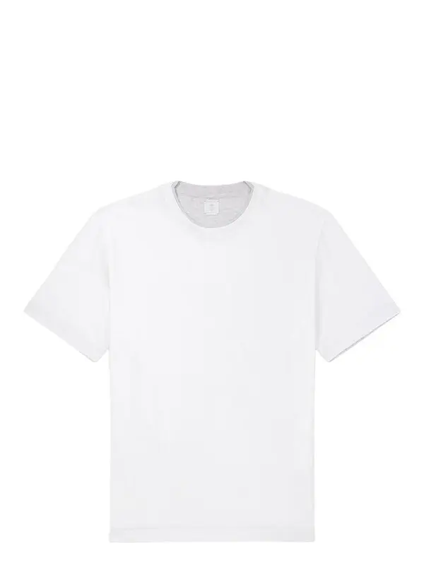 Eleventy Giza Cotton-jersey T-shirt - White