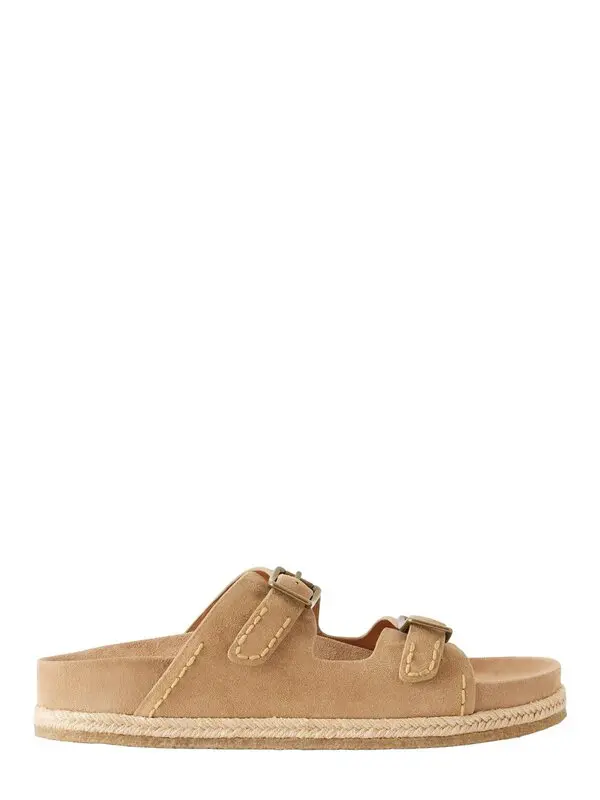 Polo Ralph Lauren Buckled Suede Sandals - Neutrals