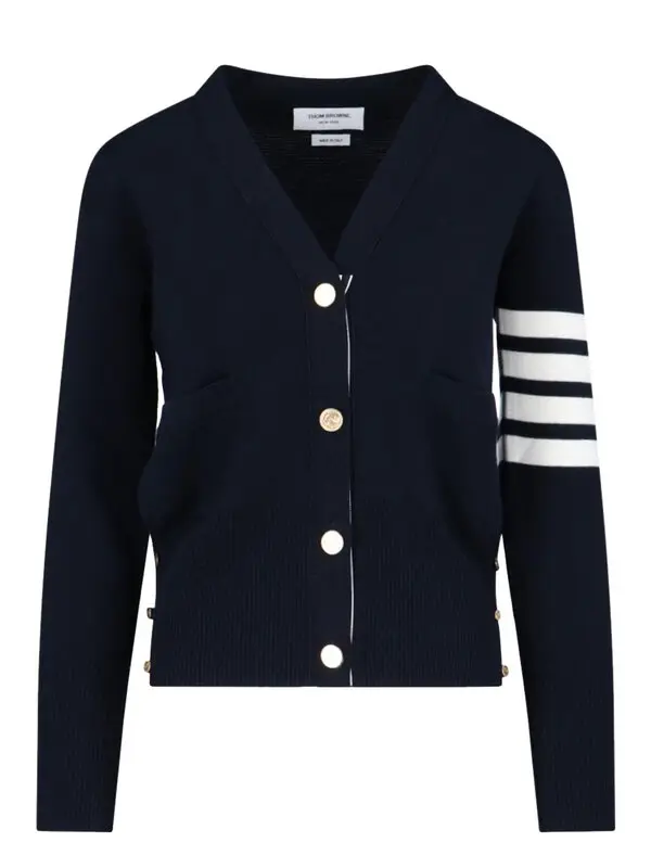Thom Browne 4 Bar" Cardigan - Blue