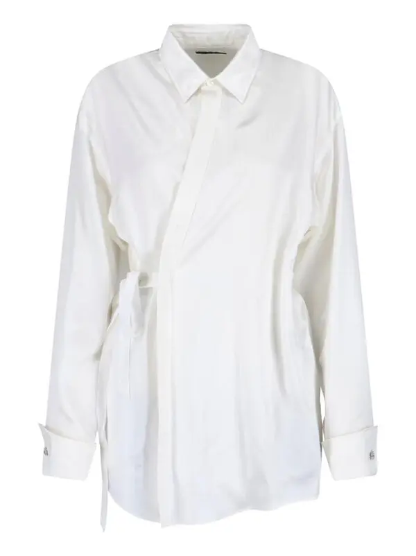 Balenciaga Silk-blend Shirt - White