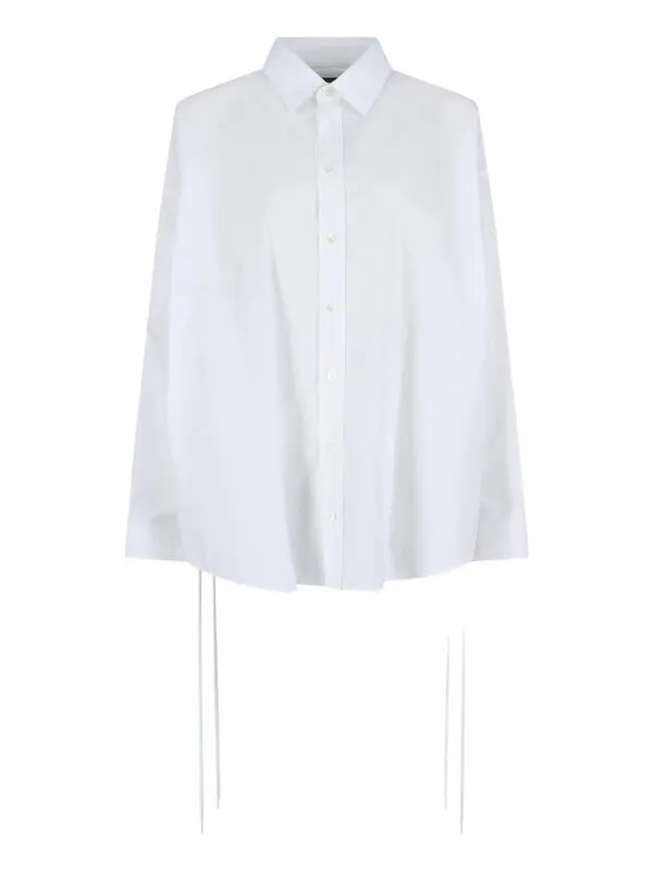 Balenciaga Lace-up Shirt - White