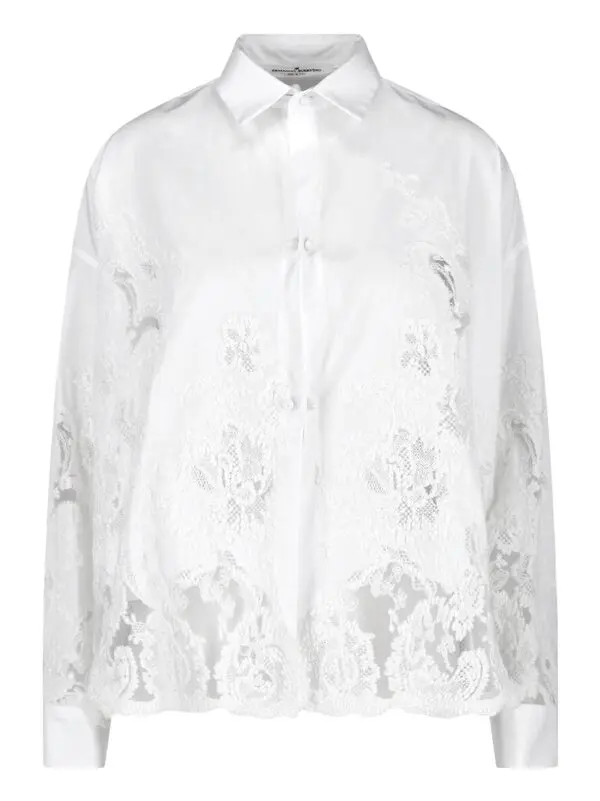 Ermanno Scervino Lace Shirt - White