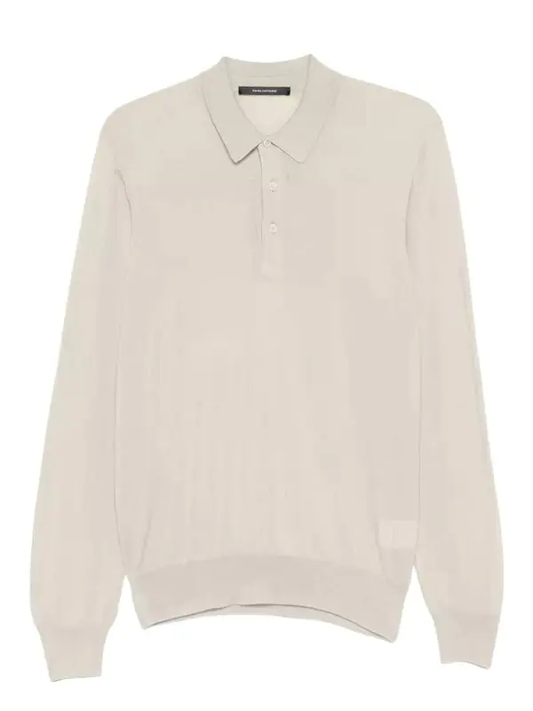 Tagliatore Zeno Button-detail Polo Shirt - Neutrals