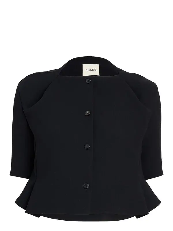 Khaite Franc Jacket - Black