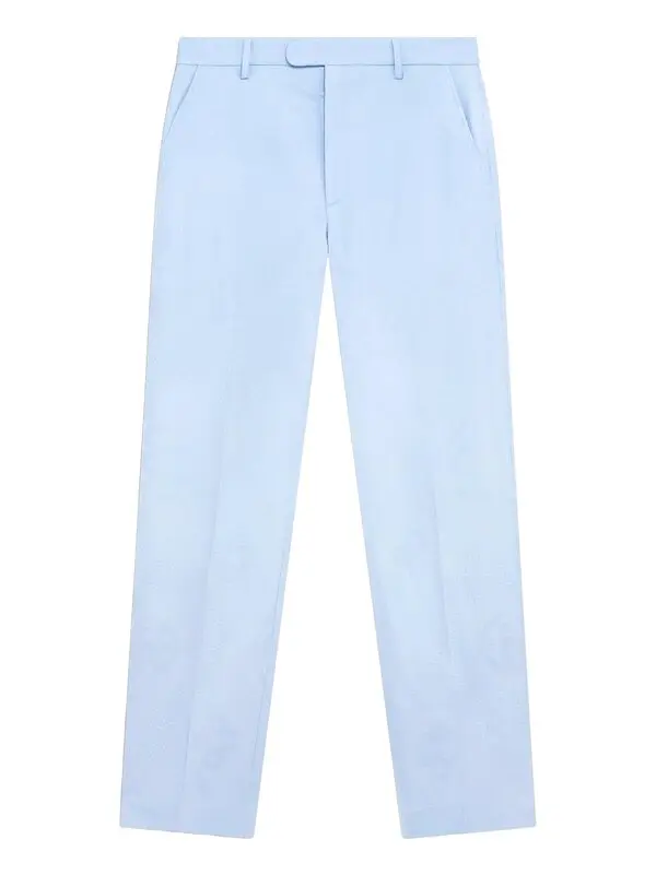 Casablanca Monogram Jacquard Tailored Trousers - Blue