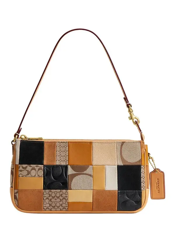 COACH Plaza Bag 25 With Patchwork - Brass/brown Multi