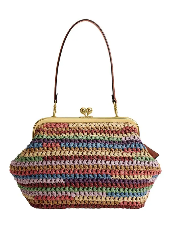 COACH Kisslock Frame Bag 27 - Brass/multi