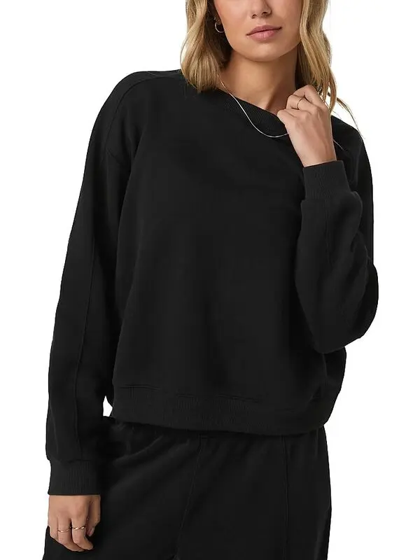 Vuori Sedona Seams Crewneck Sweatshirt - Black