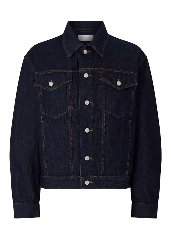 Dries Van Noten Denim Trucker Jacket - Navy