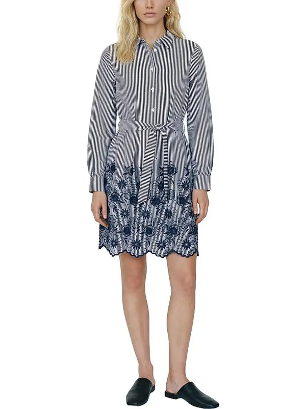 Vero Moda Mary Embroidered Mini Dress - Cloud Dancer