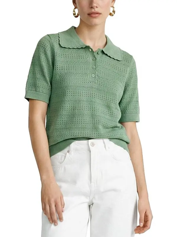 Vero Moda Polo Sweater - Mistletoe