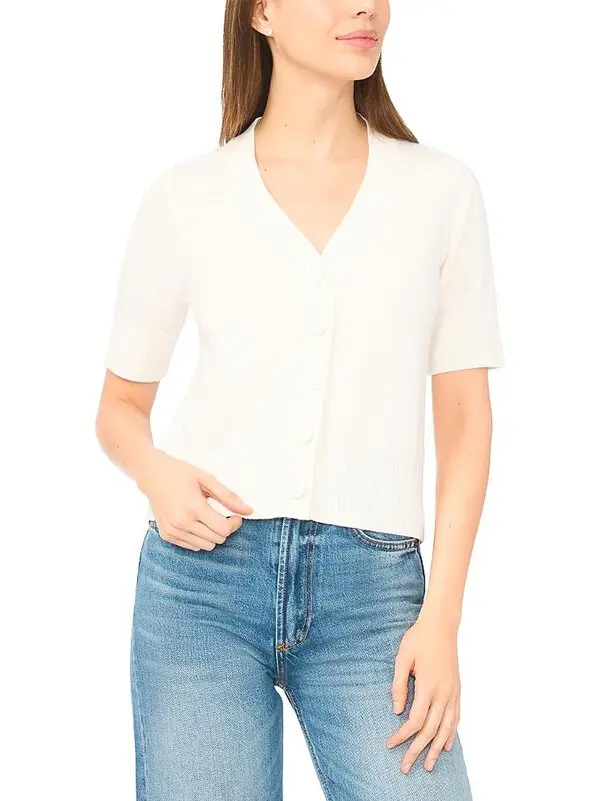 CECE DUPRAZ V-neck Cardigan - Antique White