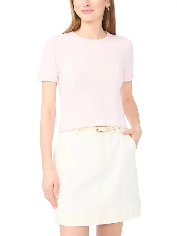Vince Camuto Roll Neck Sweater - Pink Lilac