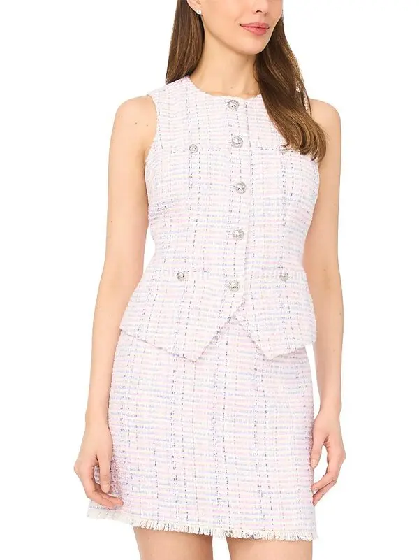 CECE DUPRAZ Split Hem Vest - New Ivory