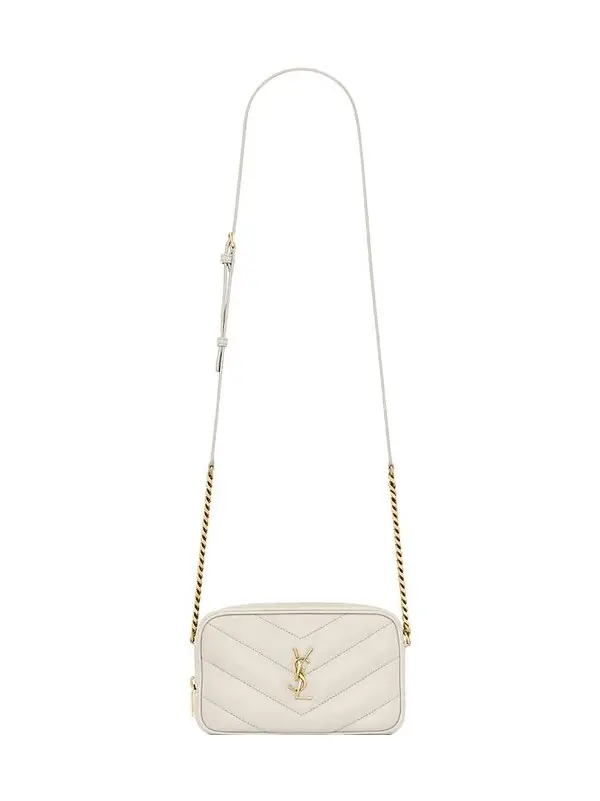 Saint Laurent Loulou Mini Camera Bag - White