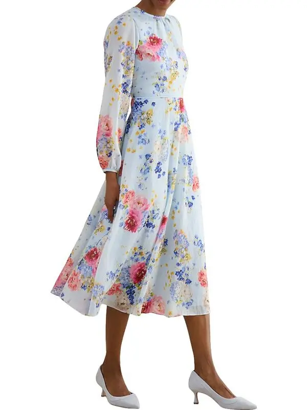 HOBBS LONDON Constance Dress By - Pale Blue