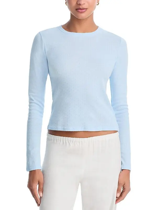 RLT Pointelle Slim Top - Blue