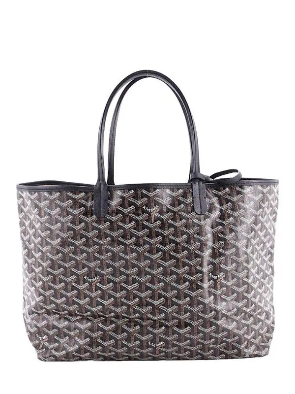 Goyard Pm Saint Louis Tote Coated Canvas - Black