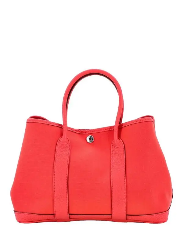 Hermès Garden Party 30 Tote Toile And Leather - Pink