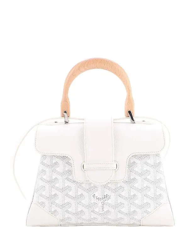 Goyard Saigon Top Handle Bag - White