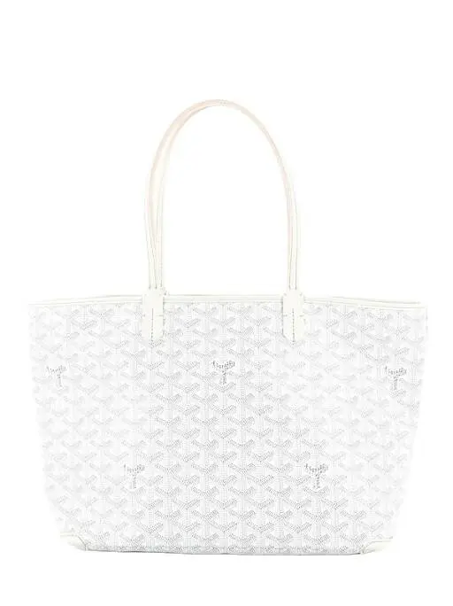 Goyard Pm Artois Tote Coated Canvas - White