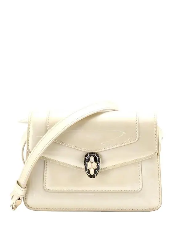BVLGARI Serpenti Forever Shoulder Bag - White