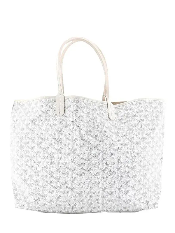 Goyard Pm Saint Louis Tote Coated Canvas - White