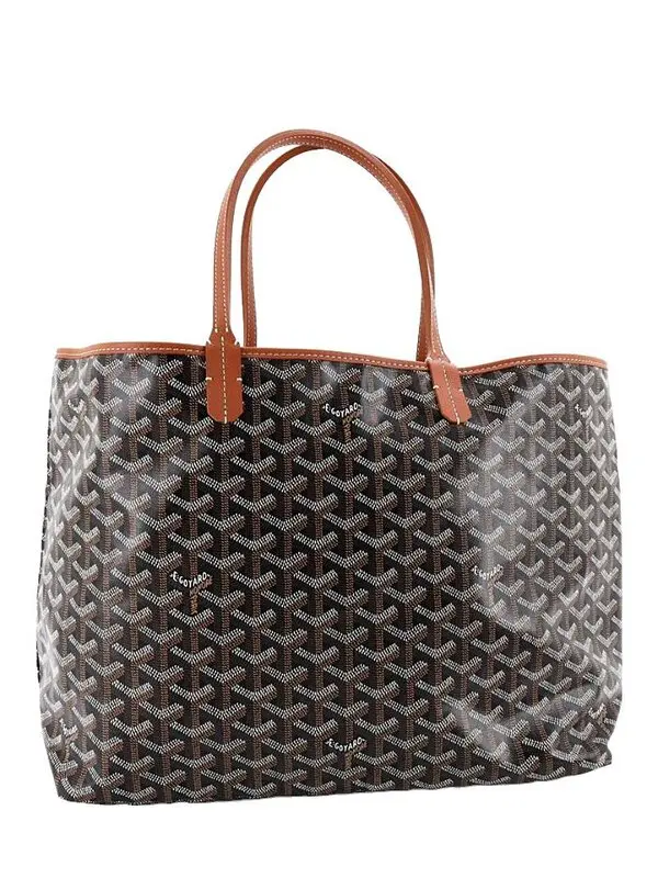 GOYARD Pm Saint Louis Tote Coated Canvas - Brown