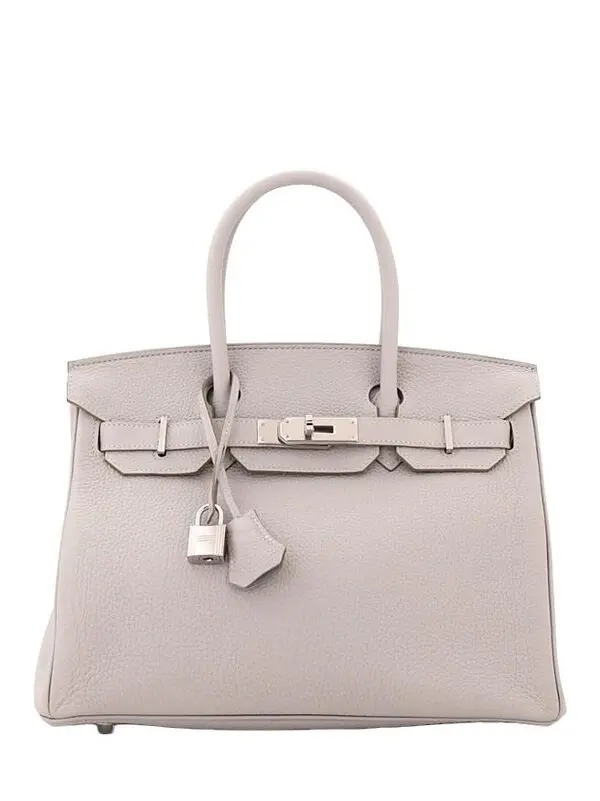 HERMES Birkin 30 Handbag - Gris Perle