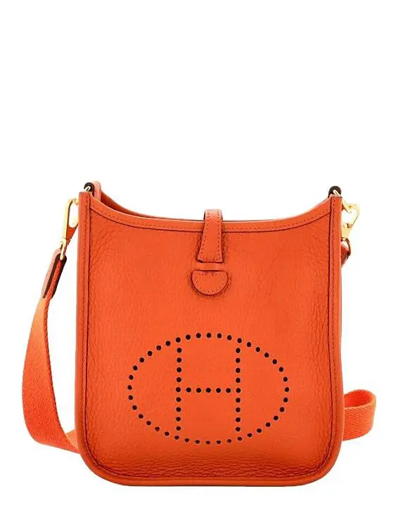 HERMES Tpm Evelyne Bag Gen Iii Clemence - Orange