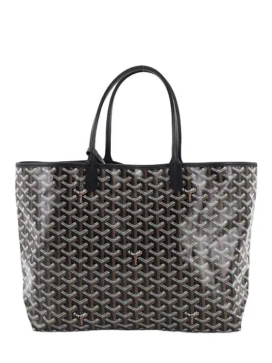 GOYARD Pm Saint Louis Tote Coated Canvas - Black
