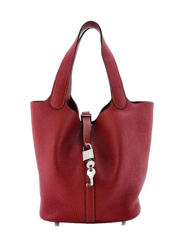 Hermès Mm Picotin Lock Bag Clemence - Red