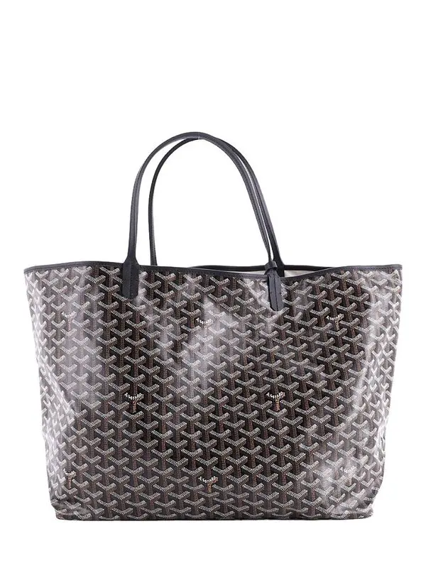 Goyard Gm Saint Louis Tote Coated Canvas - Black