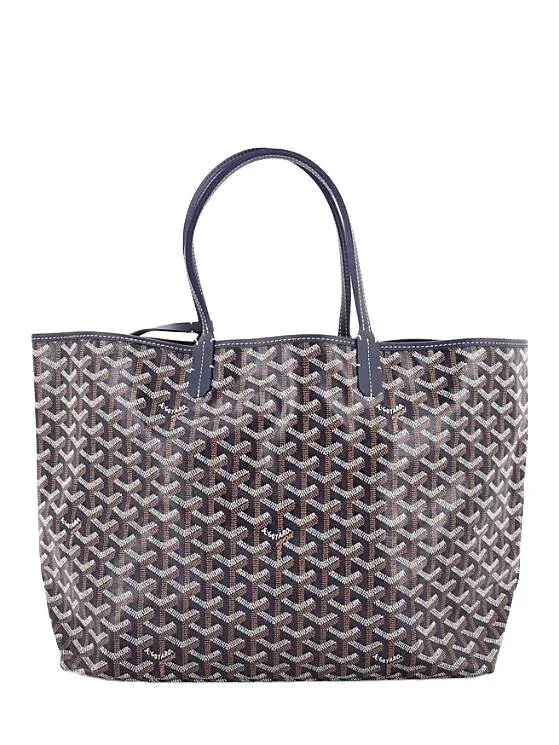 Goyard Pm Saint Louis Tote Coated Canvas - Blue