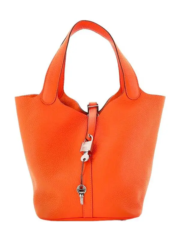 HERMES Picotin Lock Bag Clemence - Orange