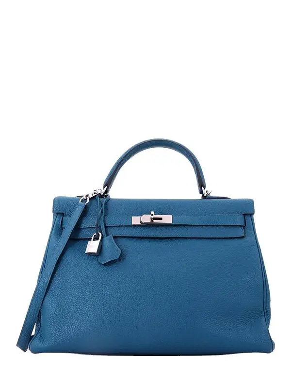Hermès Kelly 35 Handbag - Bleu De Galice