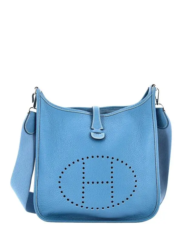 Hermès Evelyne Pm Bag Gen Ii Clemence - Blue