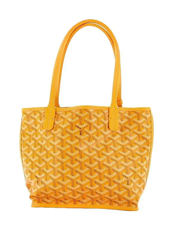 Goyard Anjou Reversible Tote Coated Canvas - Yellow