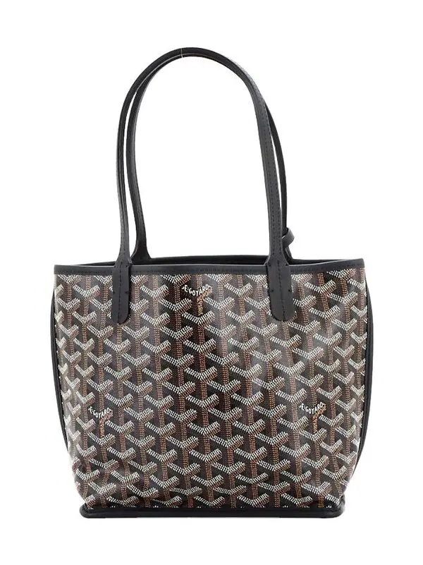 GOYARD Anjou Reversible Tote Coated Canvas - Black