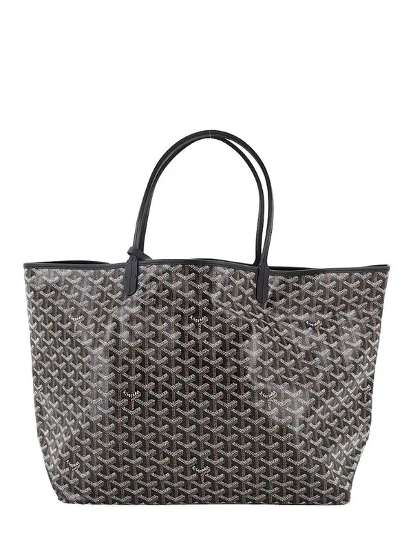 Goyard Gm Saint Louis Tote Coated Canvas - Black