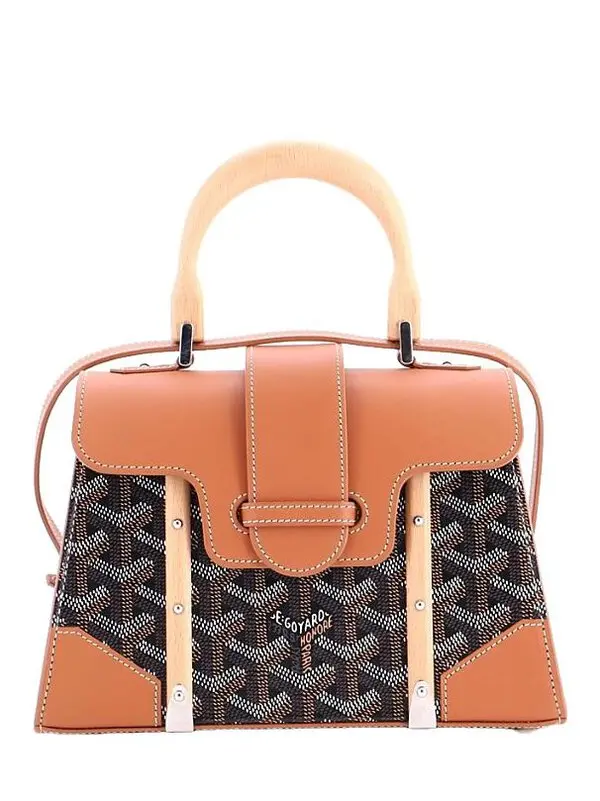 Goyard Structured Saigon Top Handle Bag - Brown