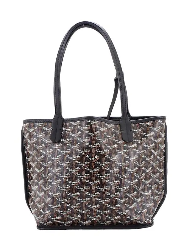 Goyard Anjou Reversible Tote Coated Canvas - Black