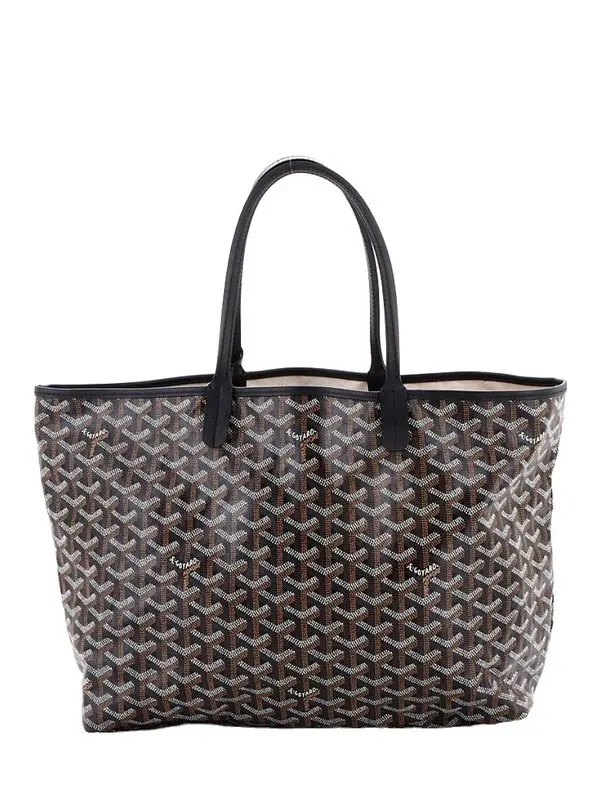 Goyard Pm Saint Louis Tote Coated Canvas - Black