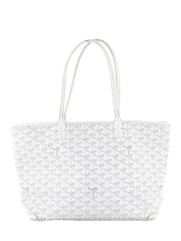 GOYARD Pm Artois Tote Coated Canvas - White
