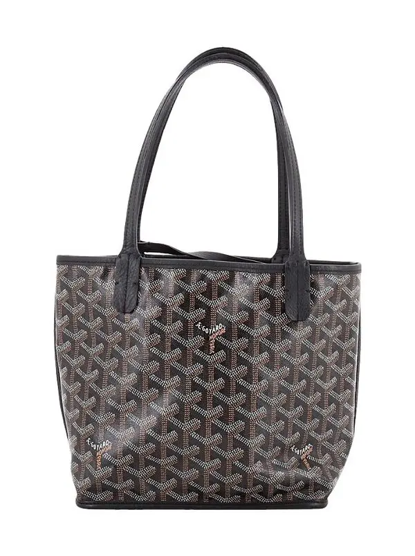 Goyard Anjou Reversible Tote Coated Canvas - Black