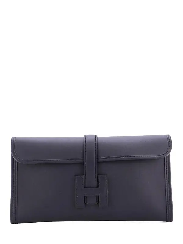 HERMES 29 Jige Elan Clutch - Black