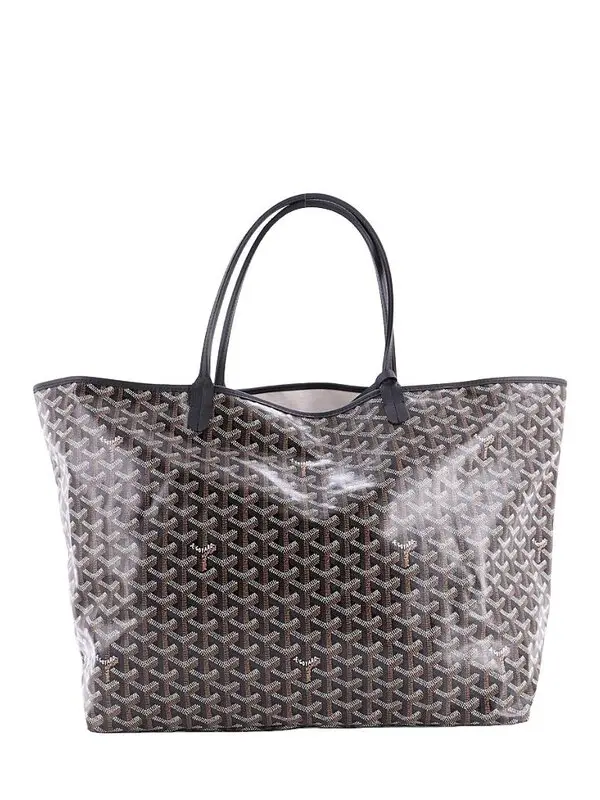 Goyard Gm Saint Louis Tote Coated Canvas - Black