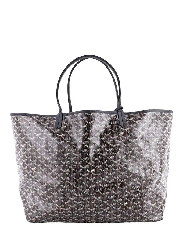 Goyard Gm Saint Louis Tote Coated Canvas - Black